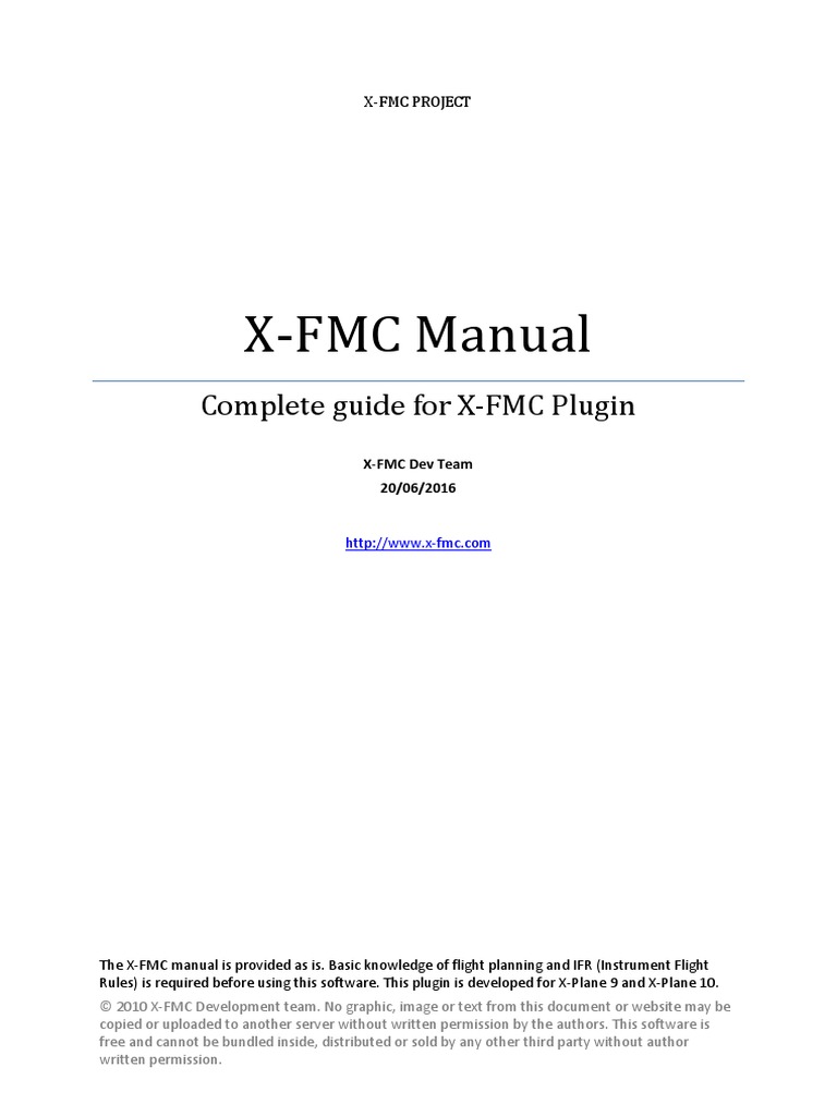 X-FMC Manual EN | PDF | Takeoff | Aviation