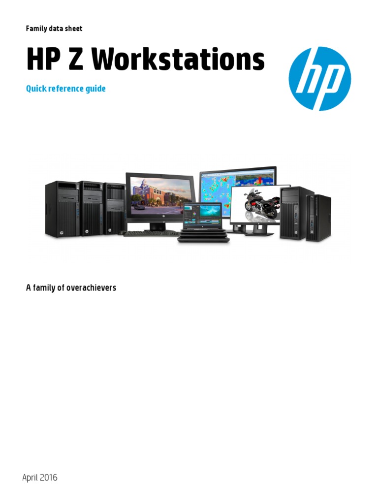 HP Z Workstations - Family Data Sheet | PDF | Secure Digital | Solid ...
