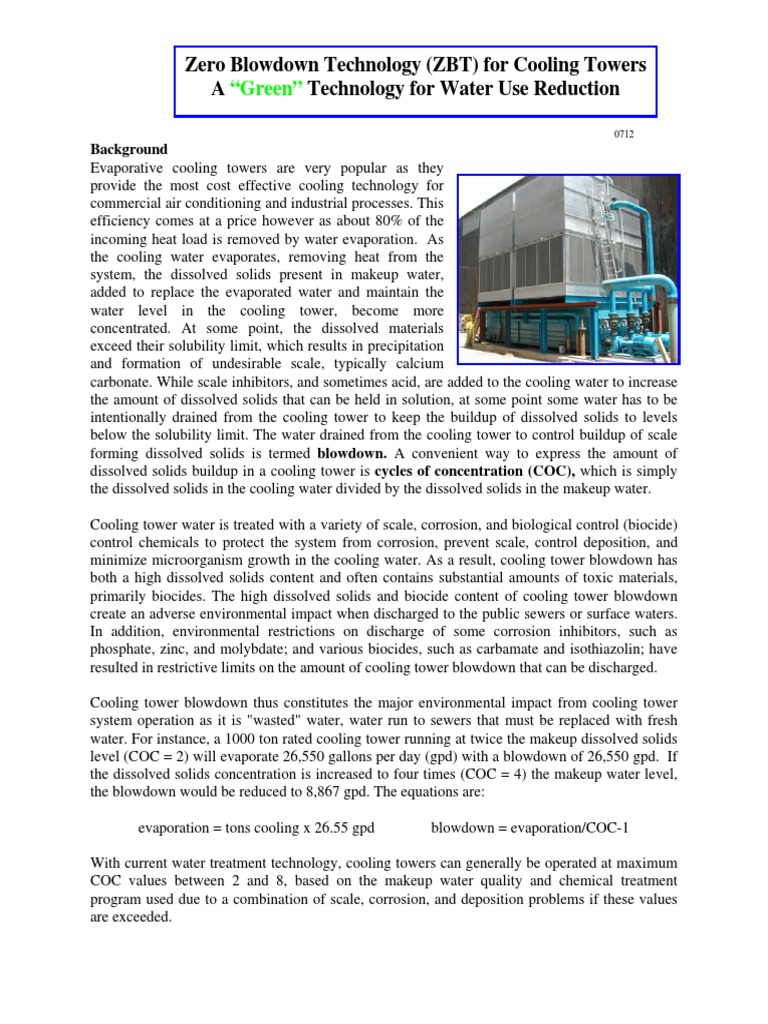 Zero Blowdown Technology PDF | PDF | Corrosion | Water