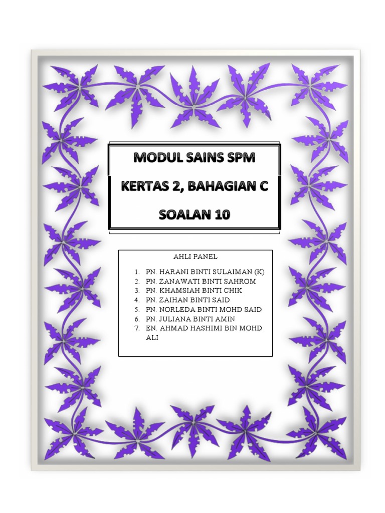 Muka Depan Modul Sains k2 | PDF