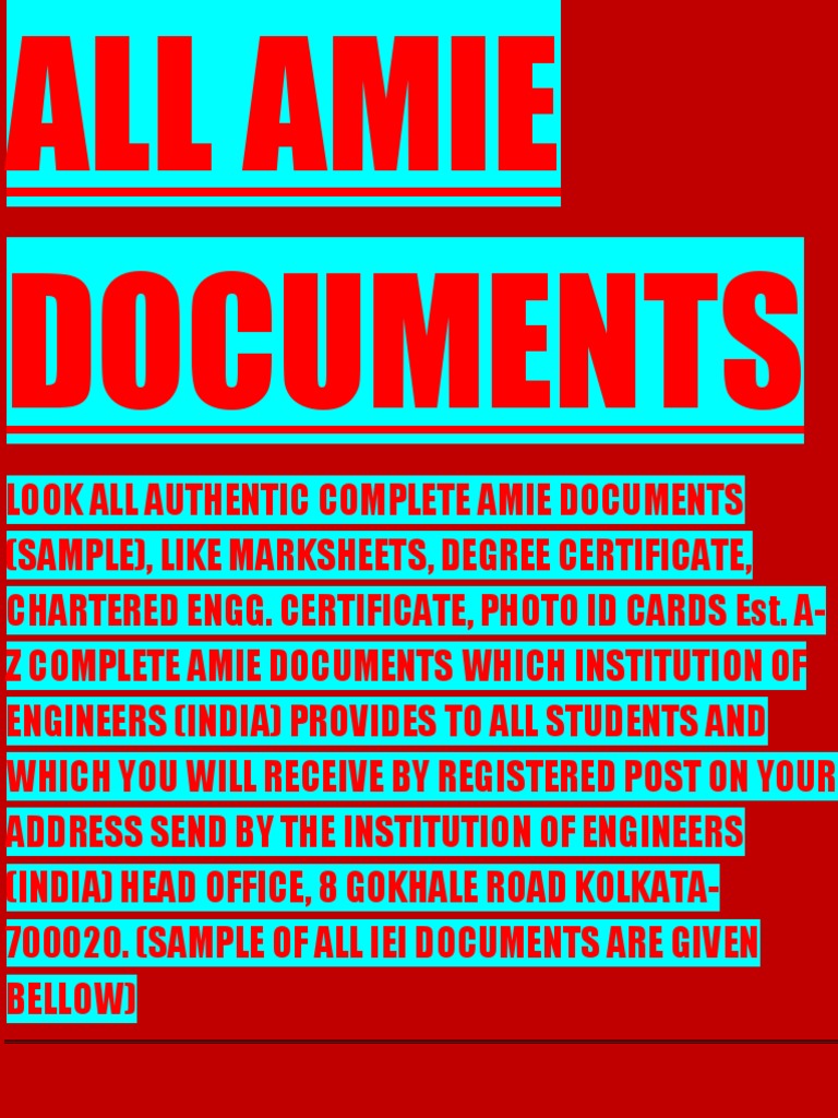 Amie Sample Certificate 5-Documents and Passing Record | PDF