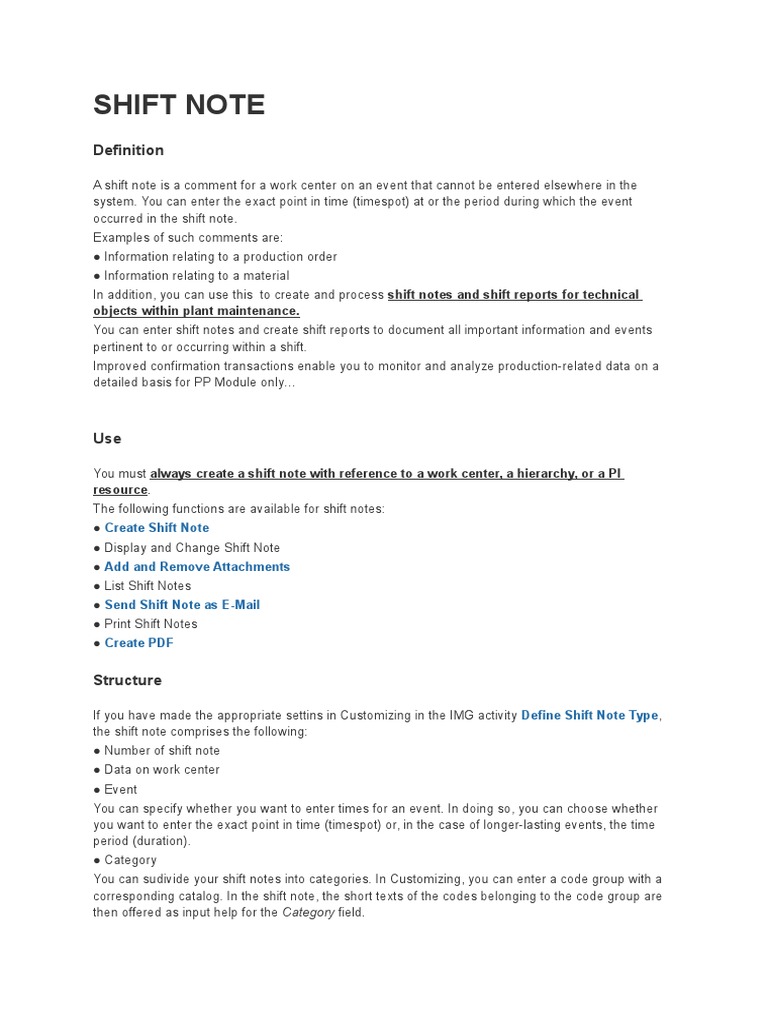 Shift Note Shift Report | PDF | Portable Document Format | Email