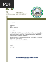 Motorcade Permit Letter | PDF | Government