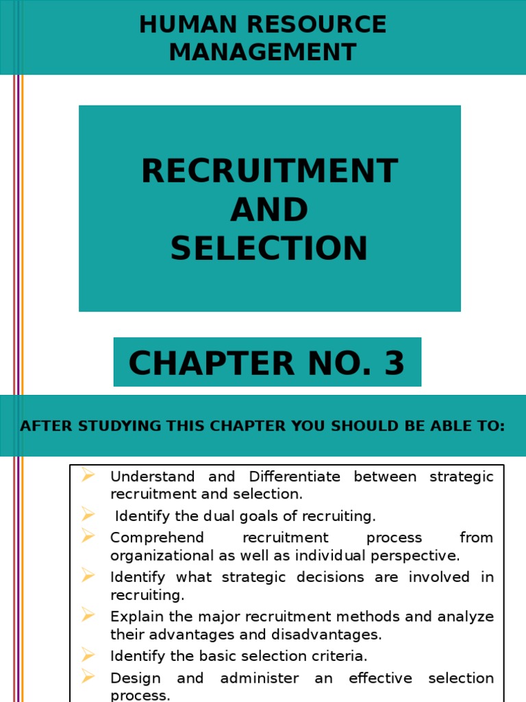 Recuritment and Selection 11 | Recruitment | Labor | Free 30-day Trial ...
