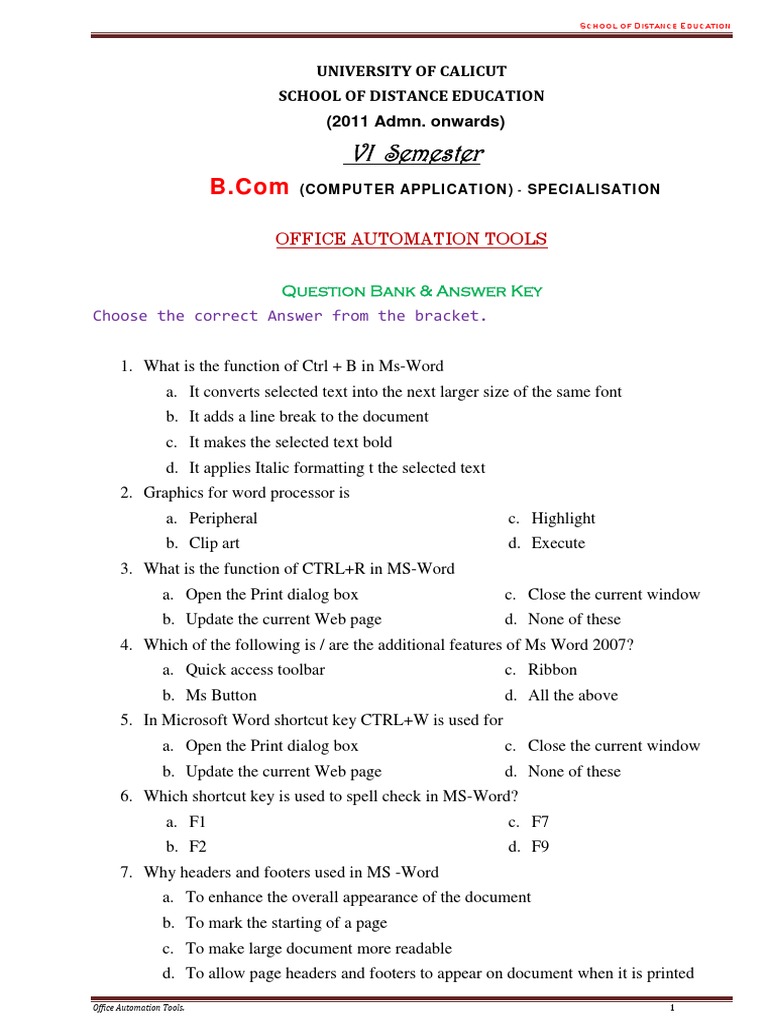 Office Automation Tools | PDF | Internet | Microsoft Excel