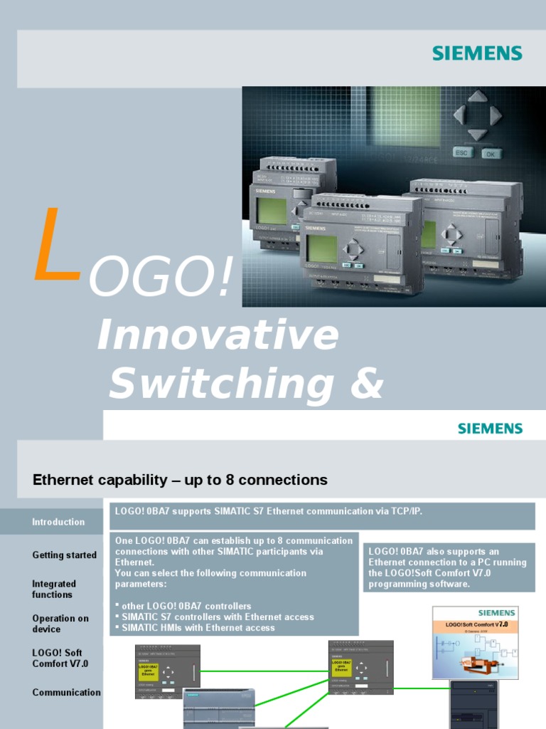 SITRAIN - Logo! in Details (v7.0) | PDF | Network Interface Controller ...