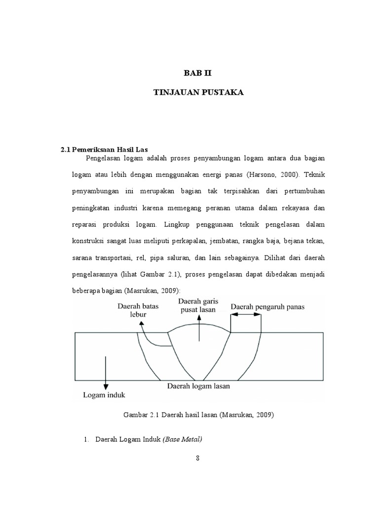 Pengelasan Dan Metode Pengujian Hasil Las | PDF