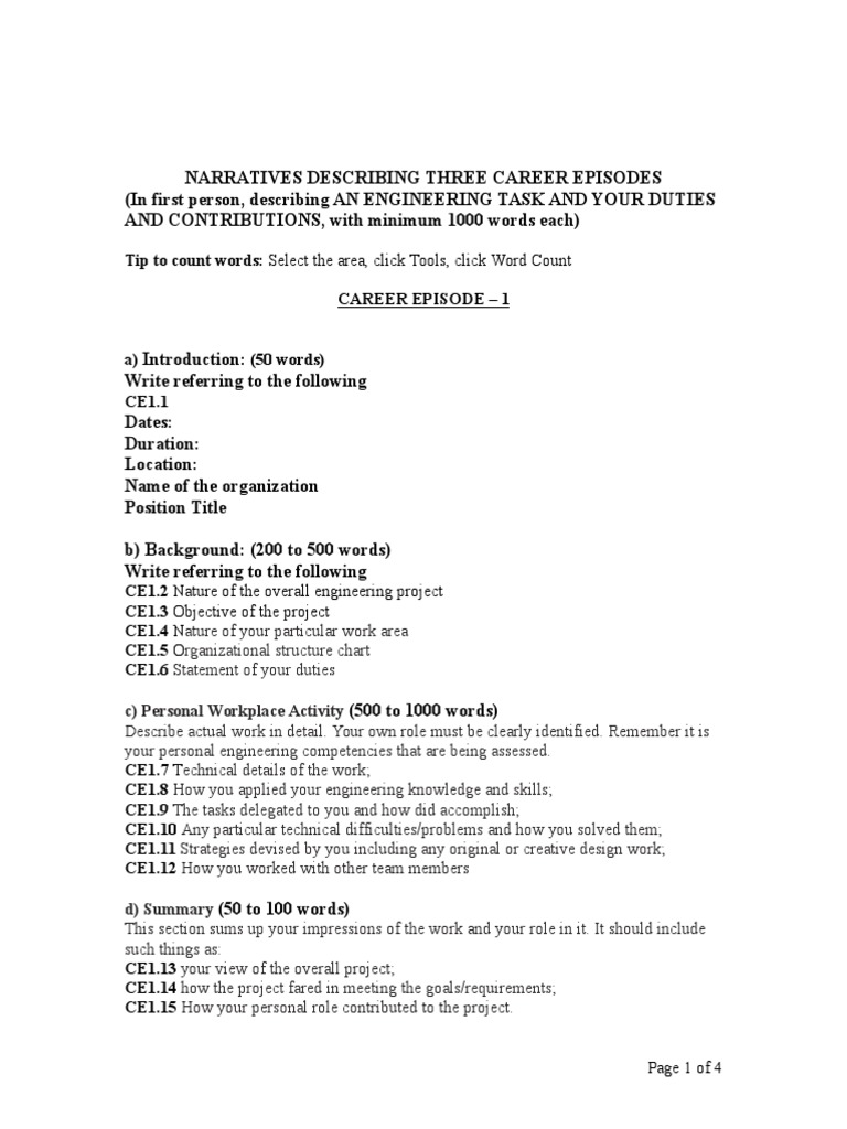 CDR Template | PDF | Competence (Human Resources) | Engineering