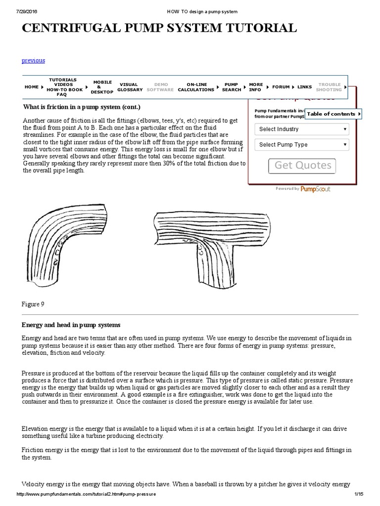 HOW To Design A Pump System | PDF | Pump | Pressure
