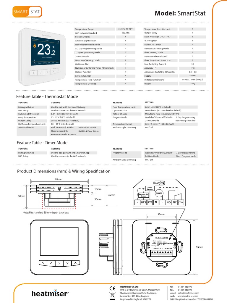 SmartStat DataSheet | PDF