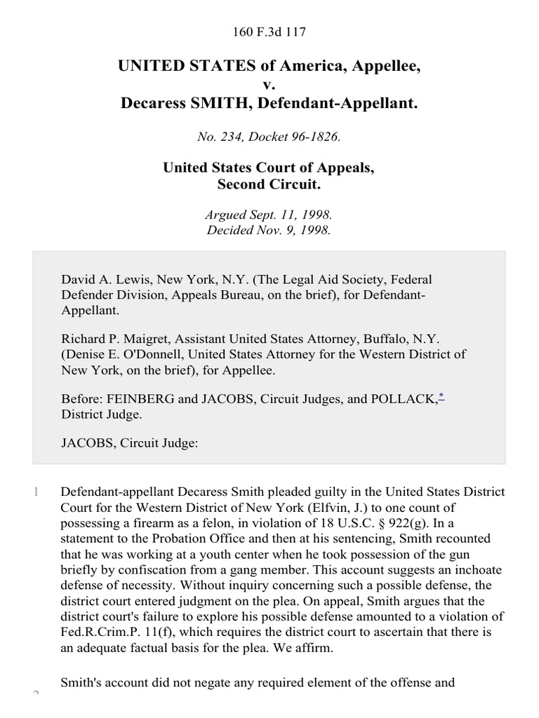 Appeal on Firearm Possession Plea | PDF | Plea | Plea Bargain