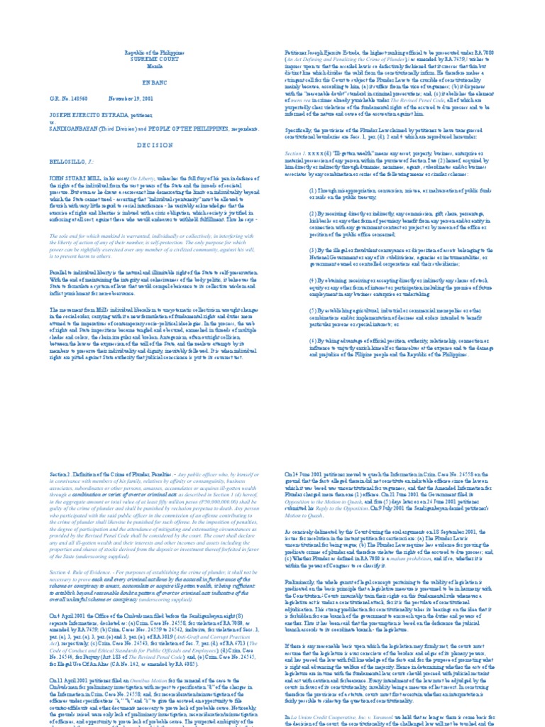 Estrada | PDF | Overbreadth Doctrine | Facial Challenge