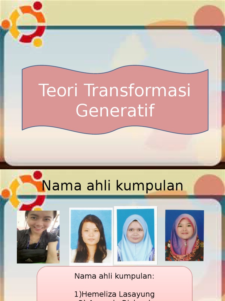 Transformasi Generatif | PDF