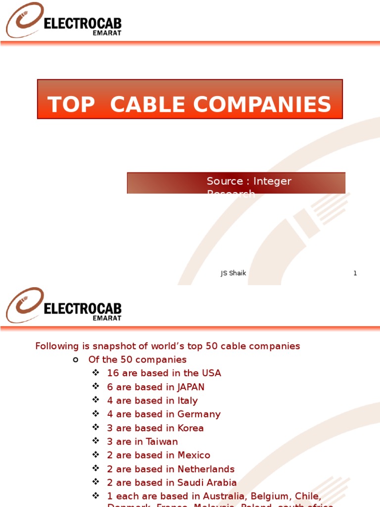 World Top 50 Cable Companies | PDF