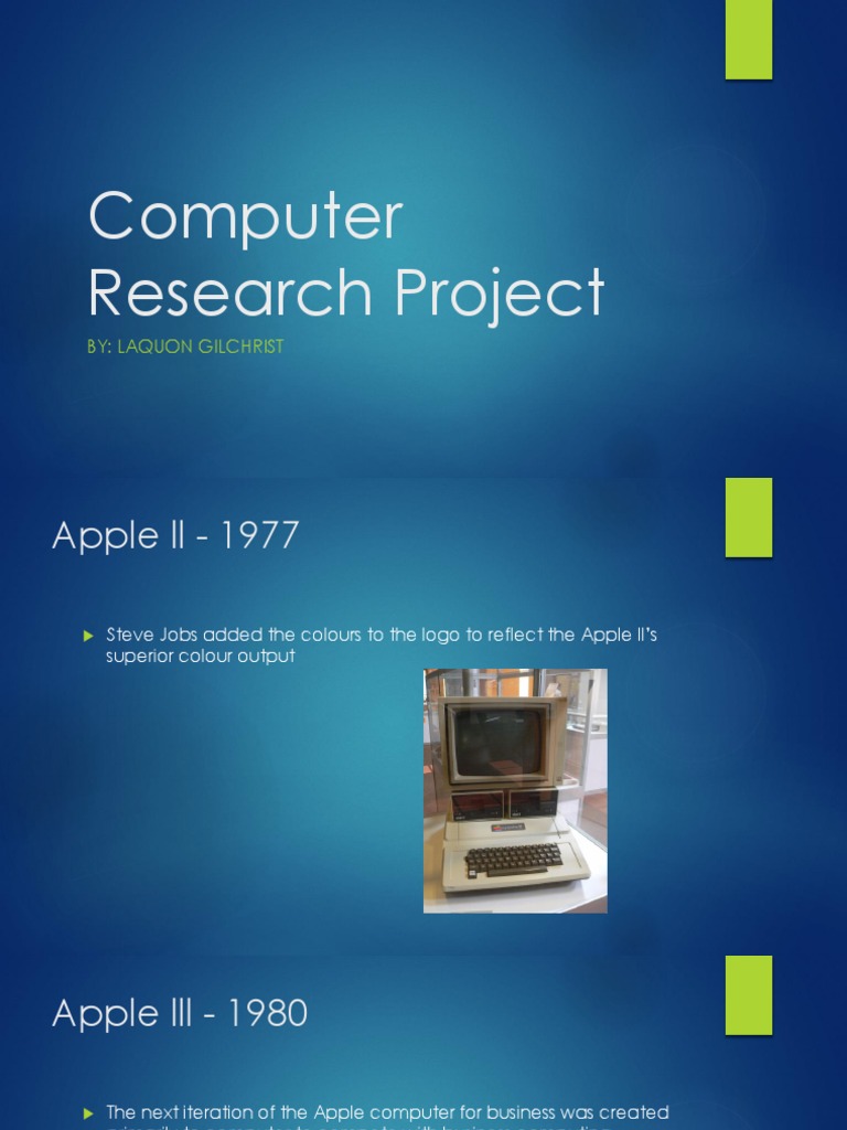 Evolution of Apple Computers: 1977-2007 | PDF | Macintosh | Apple Inc ...