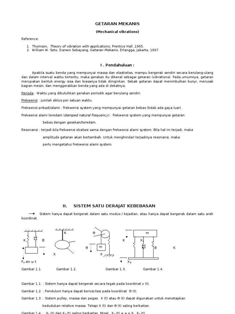 Getaran Mekanis | PDF