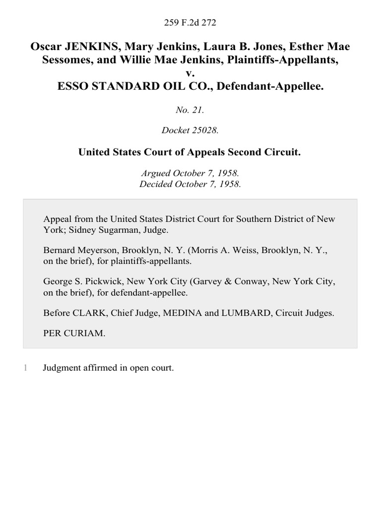 Oscar Jenkins, Mary Jenkins, Laura B. Jones, Esther Mae Sessomes, and ...