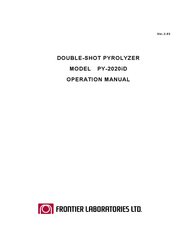 Pyrolizer Frontier | PDF | Thermogravimetric Analysis | Gas Chromatography