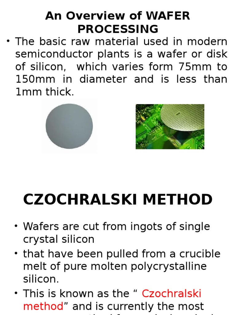 Wafer Processing | PDF | Silicon Dioxide | Semiconductor Devices