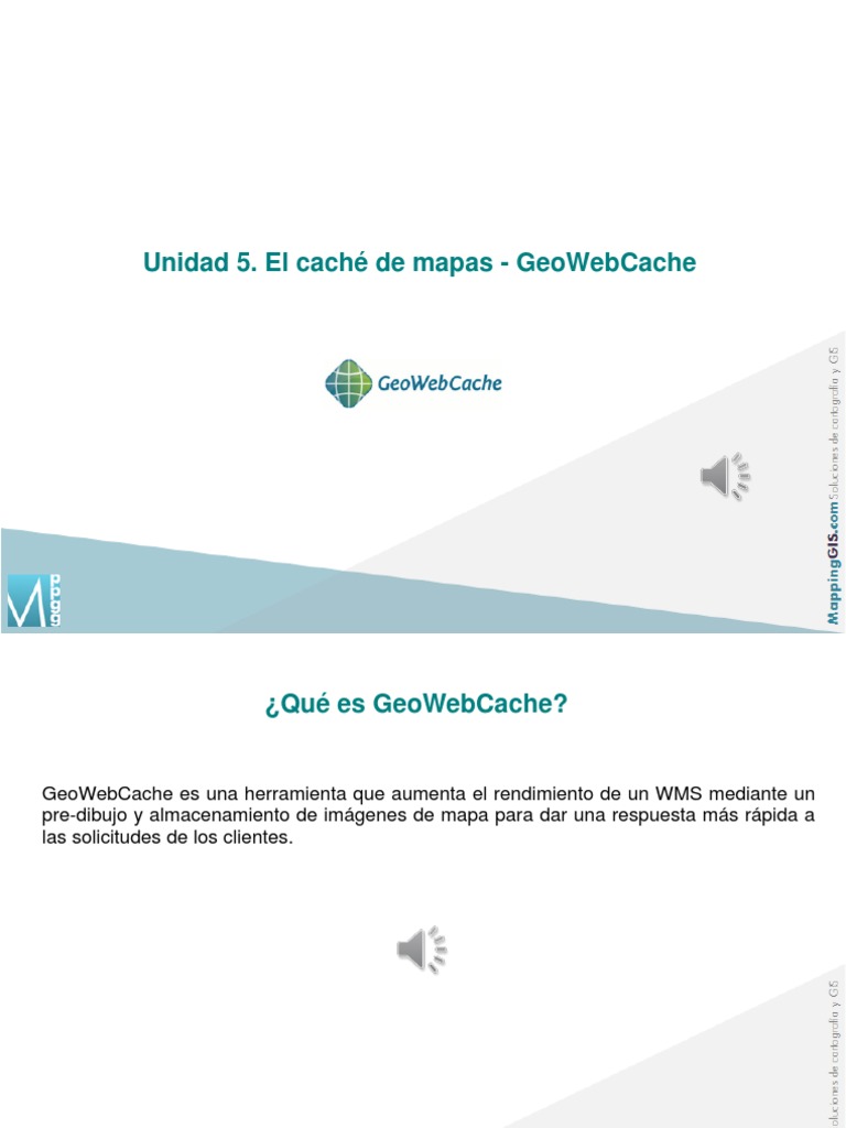 Unidad 5 El Cache de Mapas - Geowebcache | PDF | Caché (Computación ...