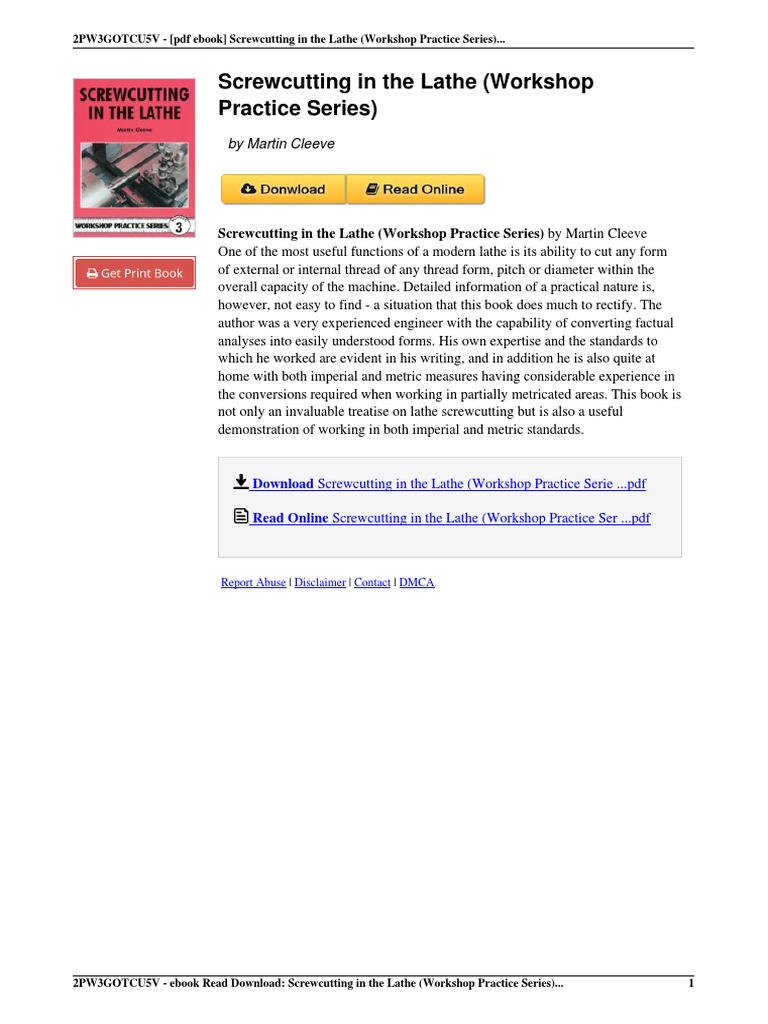 Screwcutting Techniques for Lathes | PDF | Psychology | Learning