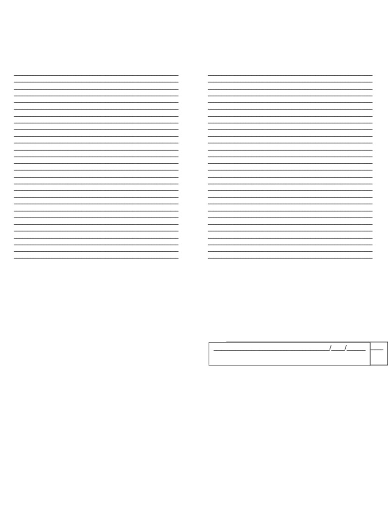 Hoja Con Renglones | PDF