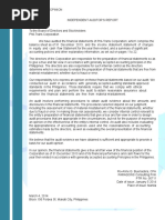 Independent Auditor's Report - Sample (1) | Financial Audit | Auditor's ...