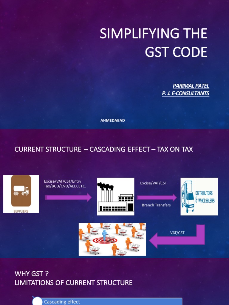 Simplifying GST Code.pdf | Value Added Tax | Invoice