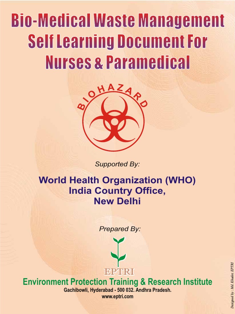 Bio- Medical Waste Management Self Learning Document for Nurses and ...