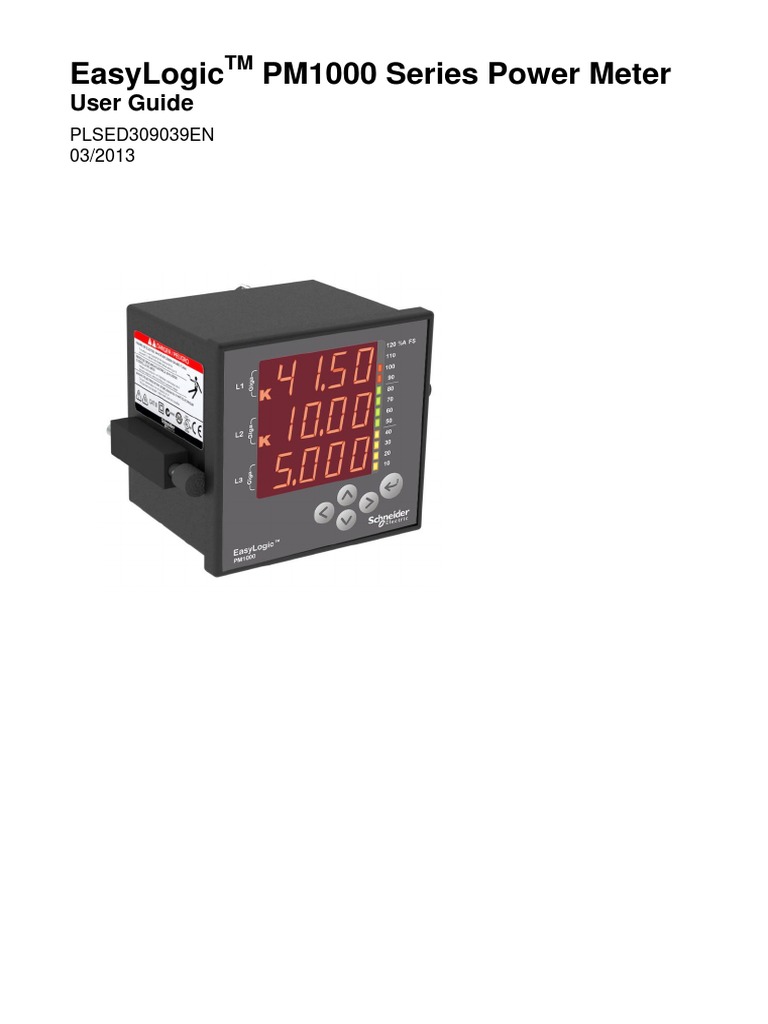PM1000 Modbus | PDF | Electromagnetic Interference | Power (Physics)