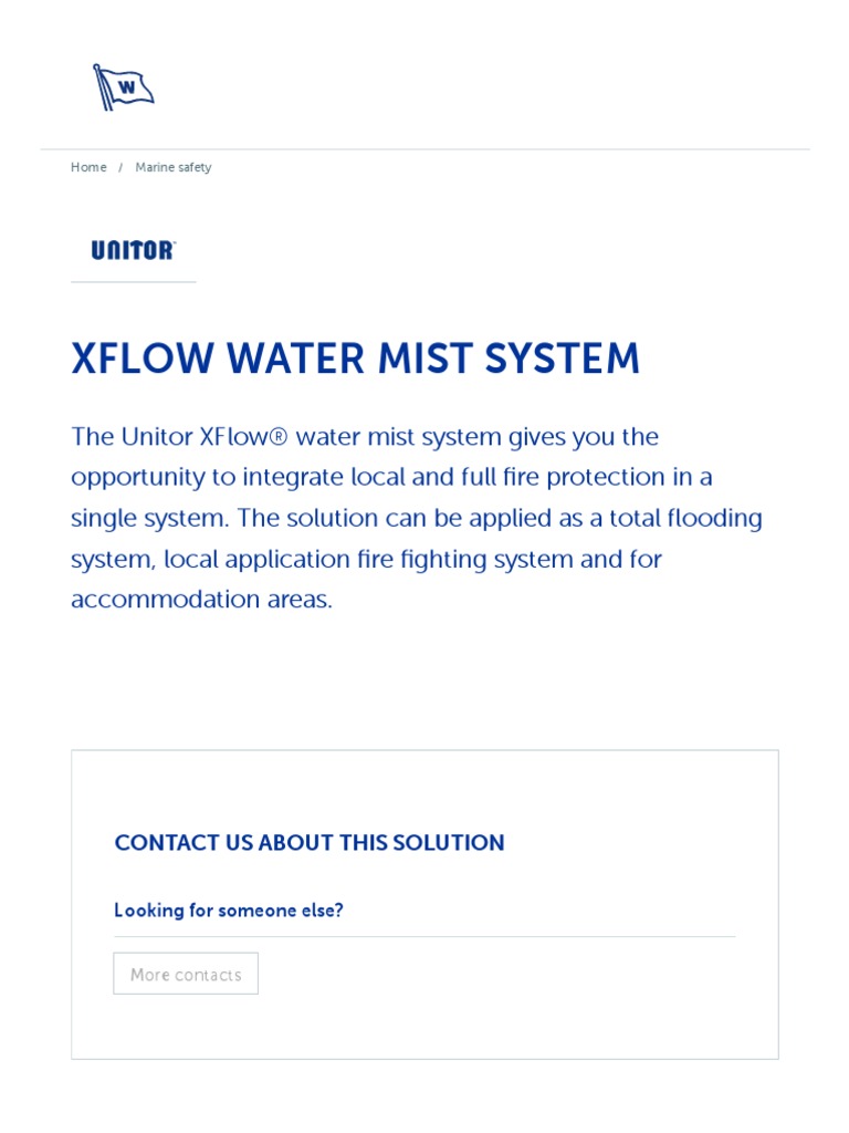 XFlow Water Mist System | PDF | Water | Building Engineering