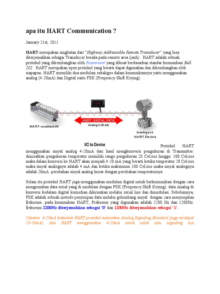 Apa Itu HART Communication | PDF
