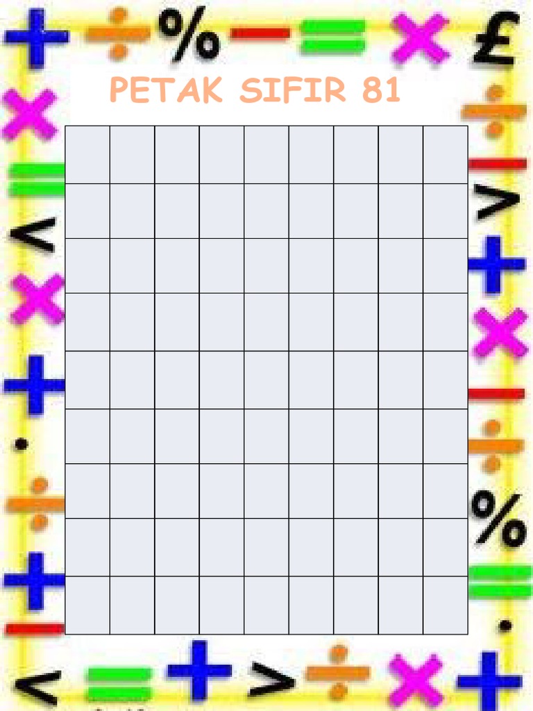 Petak Sifir 81 | PDF