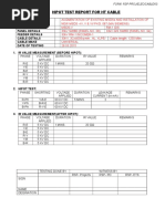 Cable Test Report | PDF | Insulator (Electricity) | Electrical Equipment
