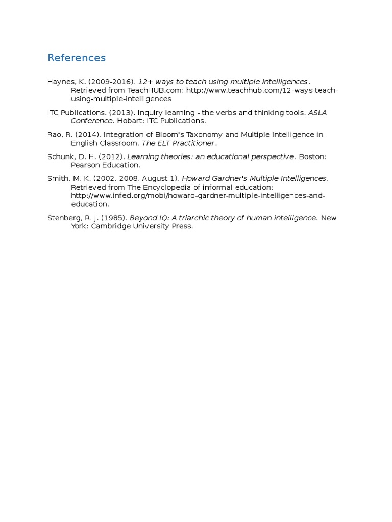 References 1 | PDF | Pedagogy | Cognitive Science