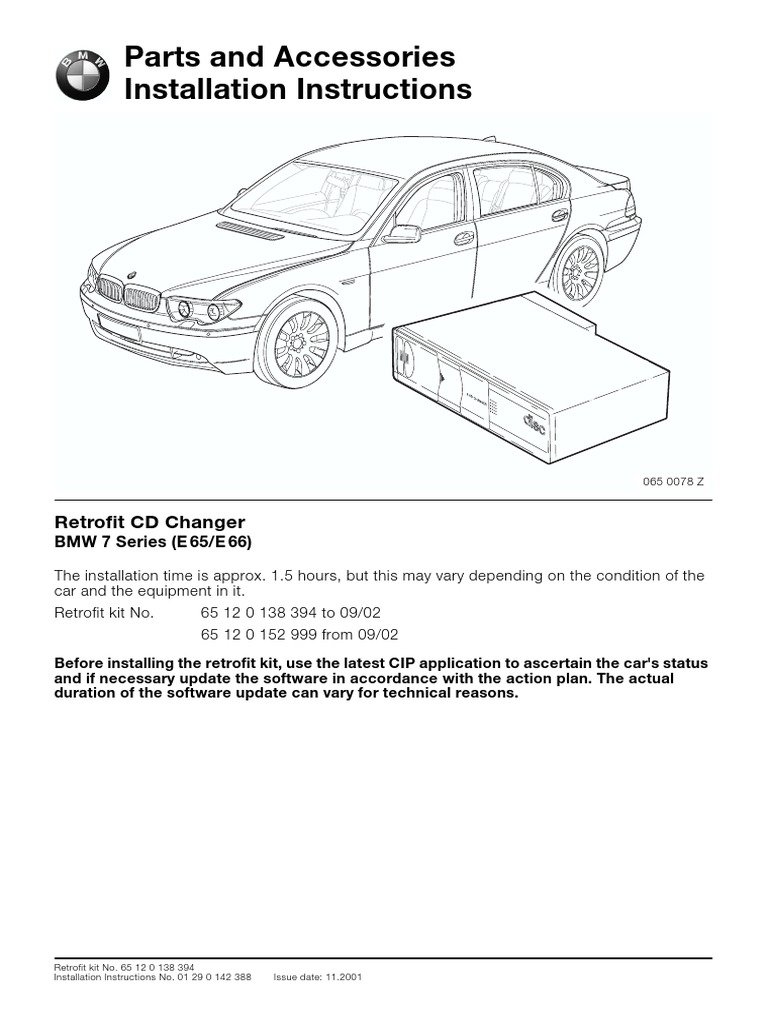 BMW E66 CDC Retrofiting | PDF | Electrical Connector | Manufactured Goods