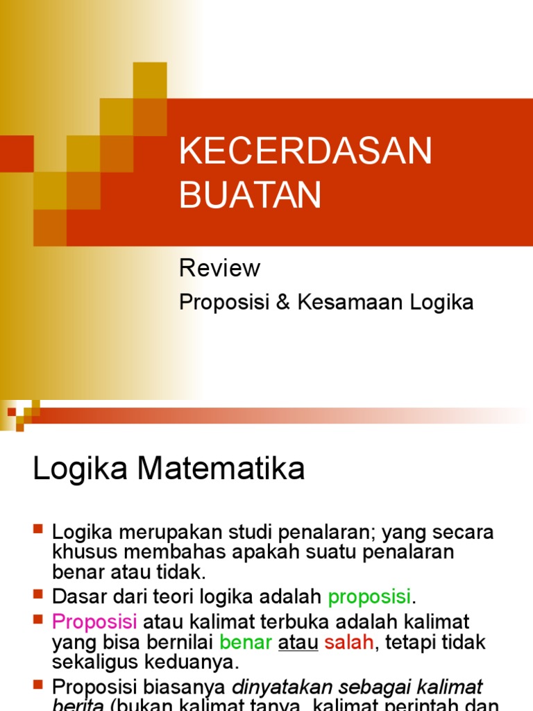 Proposisi dan Logika Matematika | PDF | Metode & Bahan Ajar