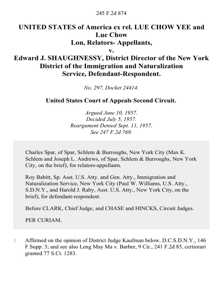 United States Court of Appeals Second Circuit.: No. 297, Docket 24414 | PDF