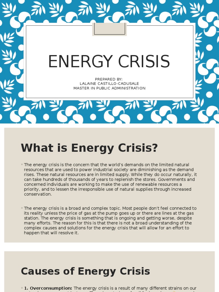 Energy Crisis | Energy Crisis | Energy Development | Free 30-day Trial ...