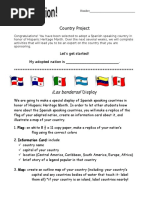Span 1 - Hispanic Heritage Month Project Directions - Countries | PDF ...