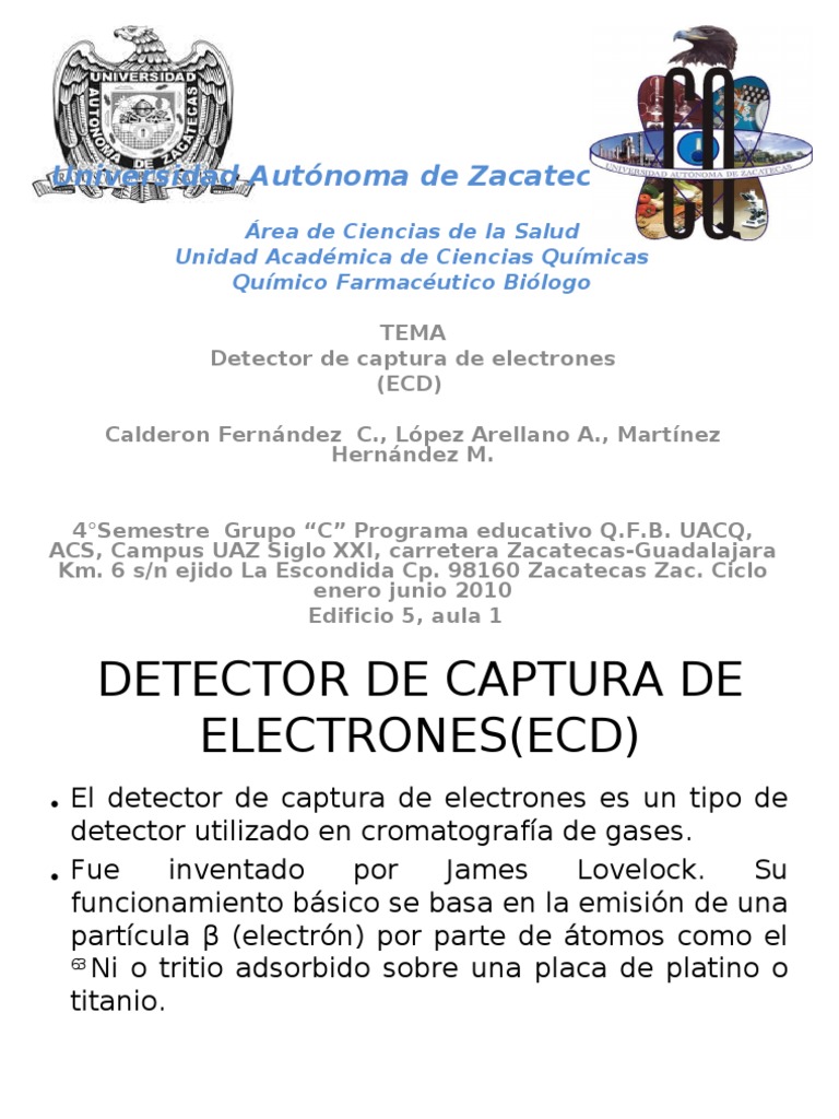 Ecd Detector | PDF | Electrón | Naturaleza
