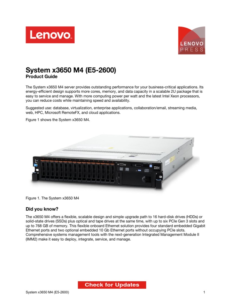 Ibm System X3650 M4 V1 Type 7915 Product Guide Solid State Drive