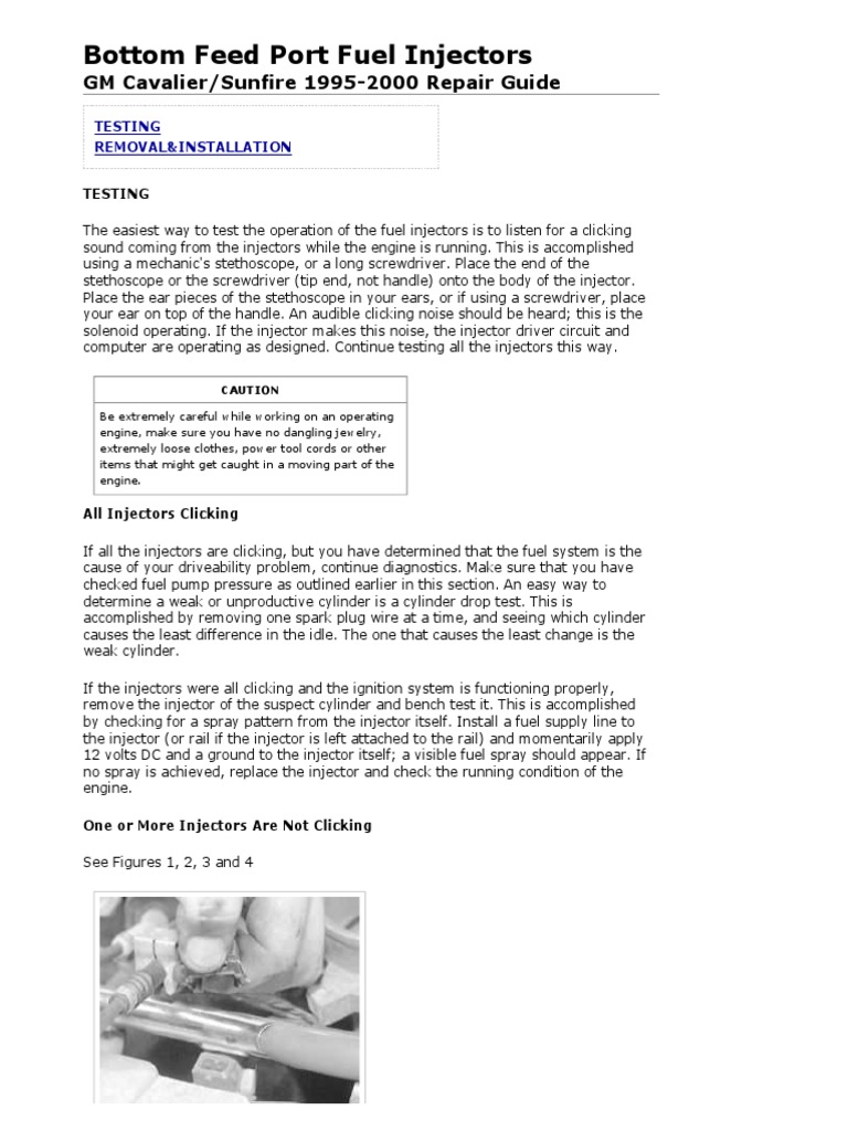 Bottom Feed Port Fuel Injectors | PDF | Electrical Connector | Fuel ...