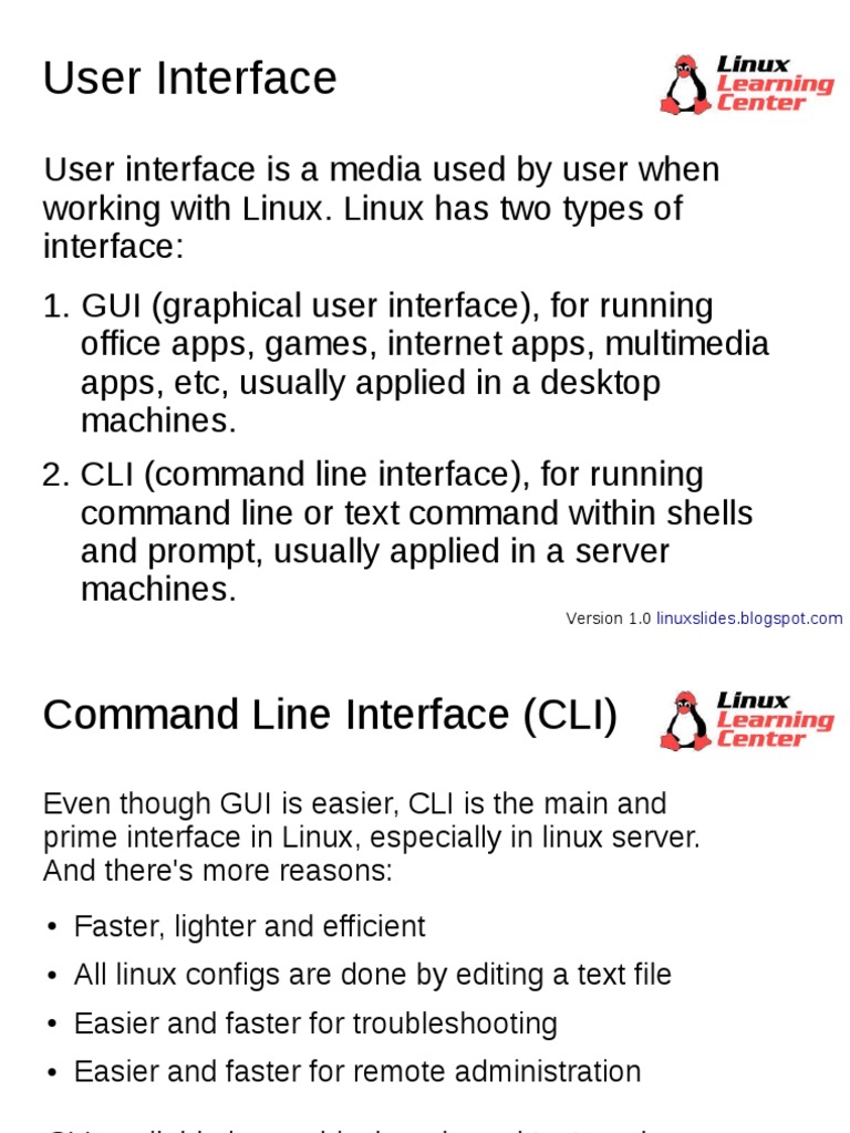 Linux User Interface | Download Free PDF | Command Line Interface ...