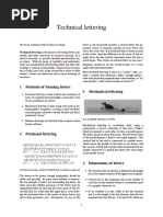 Technical Lettering | PDF | Drawing