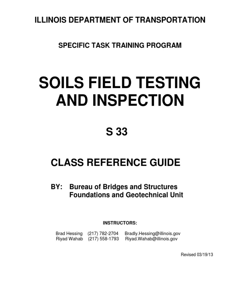 Soil Field Testing | PDF | Geotechnical Engineering | Soil