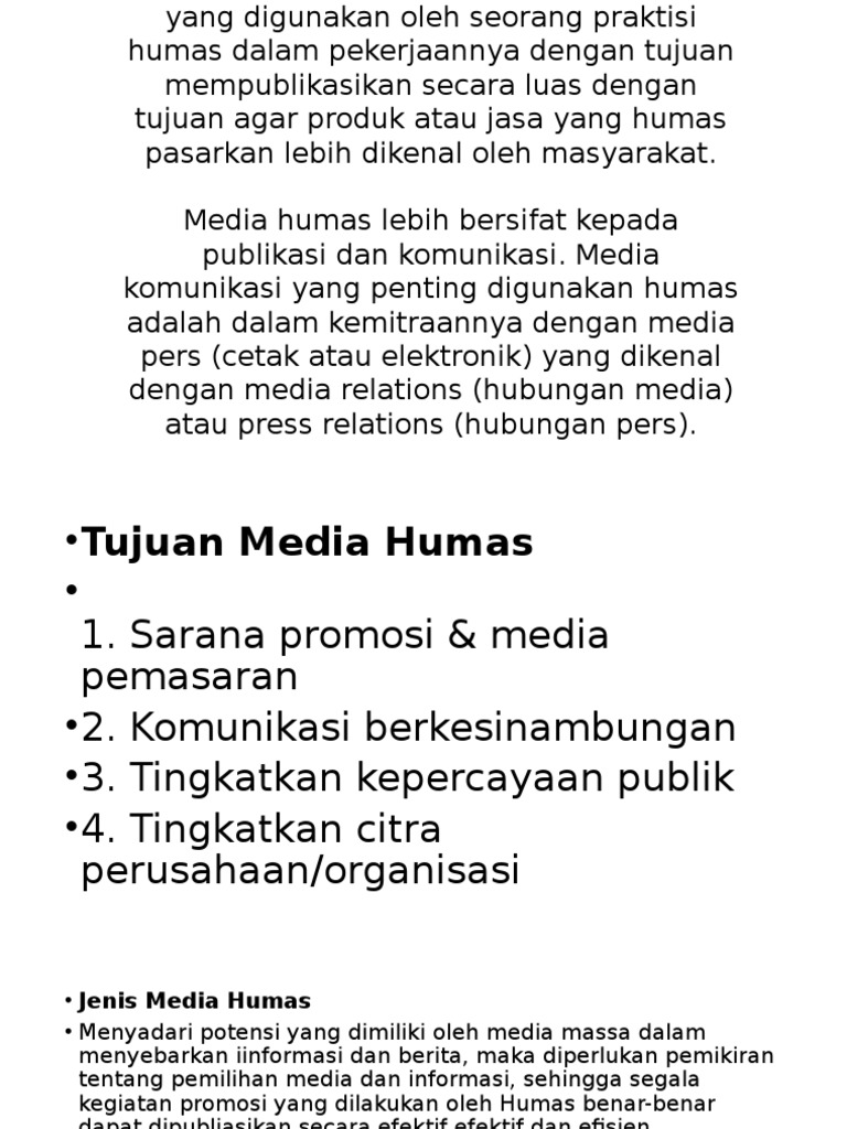 Media Humas | PDF | Ilmu Sosial
