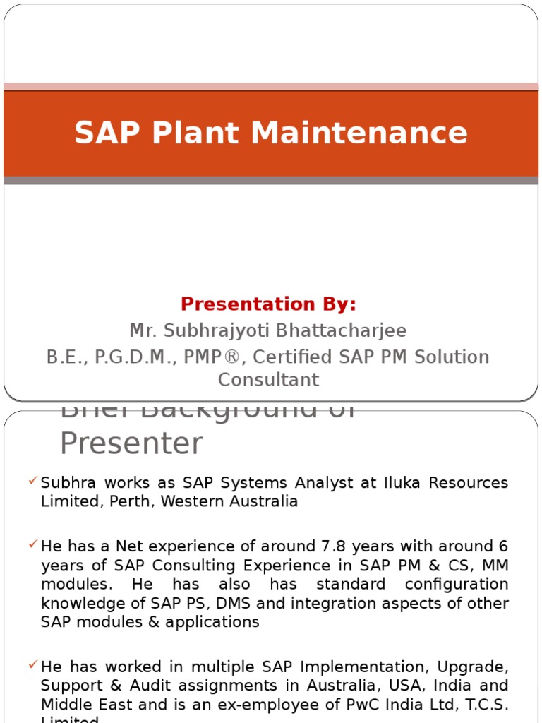 Plant Maintenance Process Flow in SAP | PDF | Enterprise Resource ...