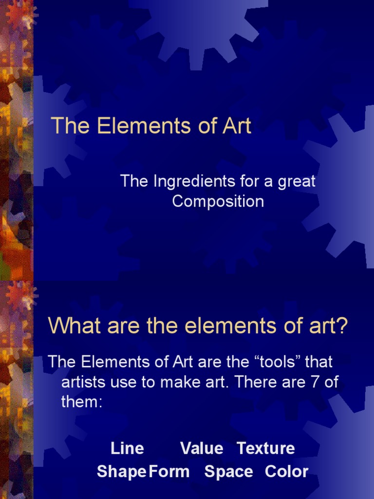The Elements of Art Ppt | Color | Shape