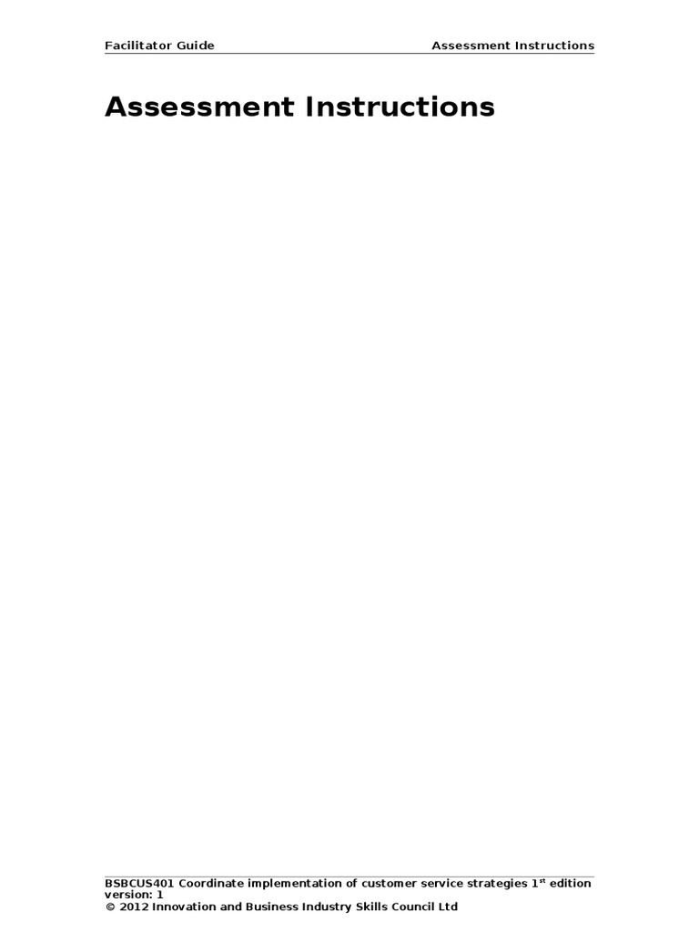 Assessment Instructions 4 | PDF